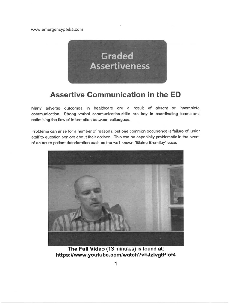 Graded Assertiveness | PDF
