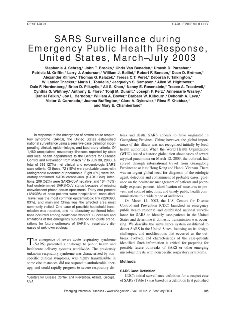 Sars 2003 | PDF | Pneumonia | Infection