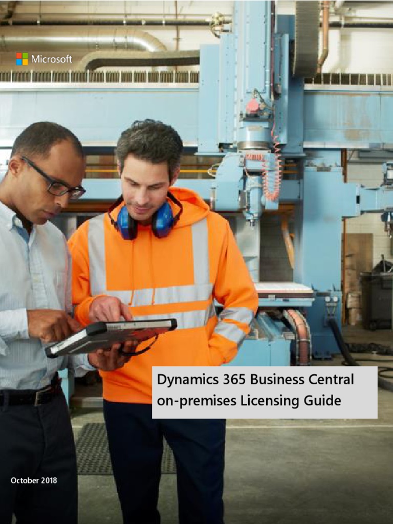 Microsoft Dynamics 365 Business Central On Premises Licensing Guide ...