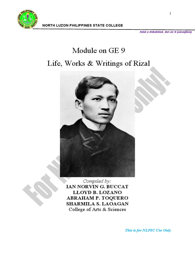 Modules INGBuccat RIZAL | PDF | Philippines