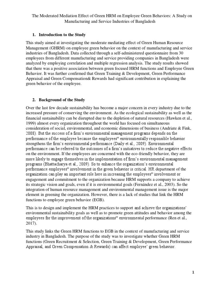 GHRM Report | PDF | Human Resource Management | Employment