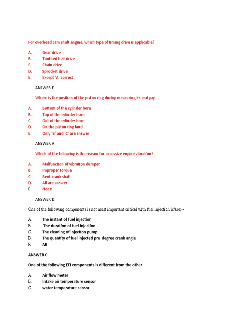 COC Level-3 | PDF | Fuel Injection | Turbocharger