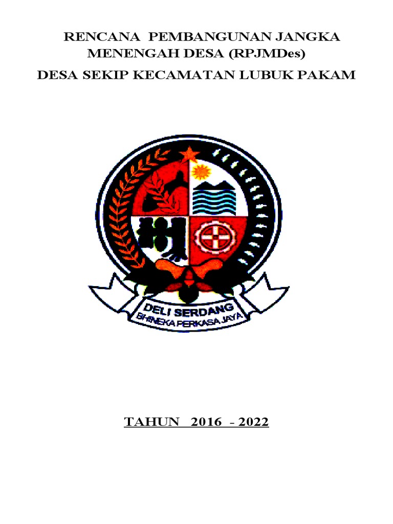 RPJMDes Sekip 2016-2022: Rencana Pembangunan | PDF