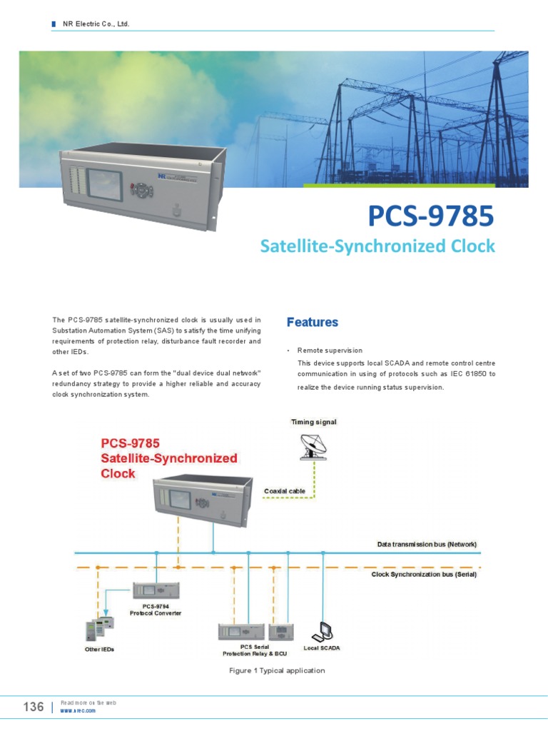 GPS Synchronization Clock PCS-9785C | PDF | Computer Network | Global Positioning System