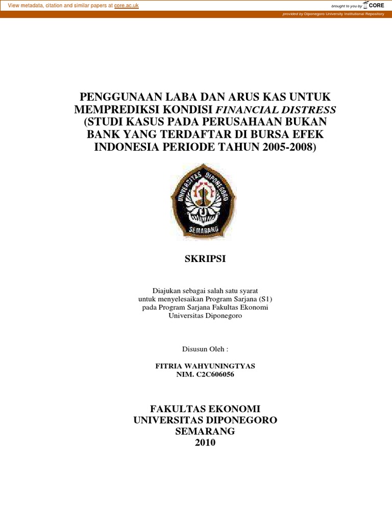 Contoh Skripsi Akuntansi | PDF | Karier & Perkembangan | Bisnis