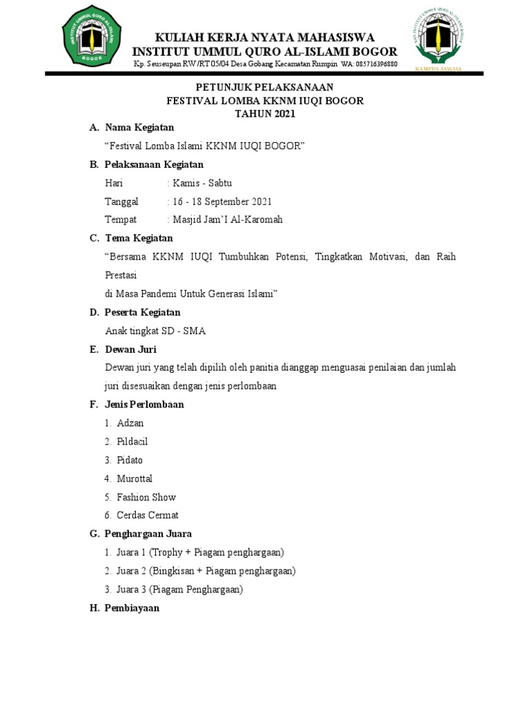 Juklak Dan Juknis | PDF