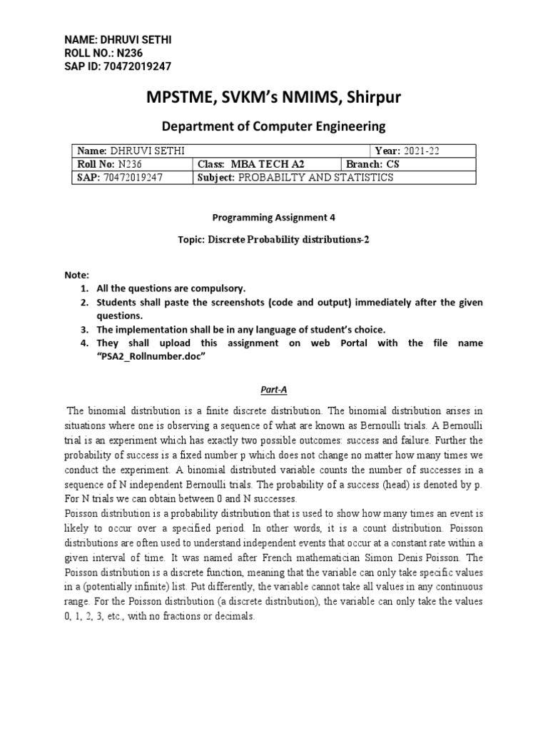 PSLAB Merged | PDF | Probability Distribution | Teaching Mathematics