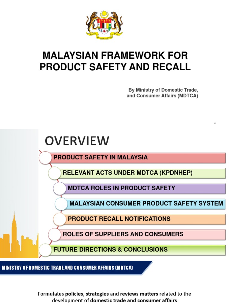 Malaysian Product Safety and Recall Framework | PDF | Consumer ...