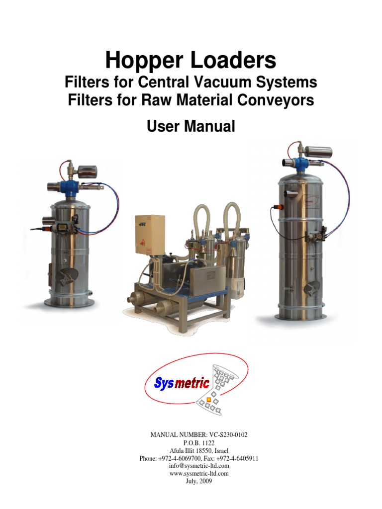 Hopper Loaders: Filters For Central Vacuum Systems Filters For Raw ...