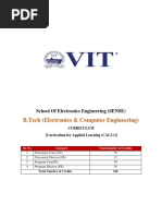 Btech Cse Curriculum Vit | PDF | Computer Science | Areas Of Computer Science