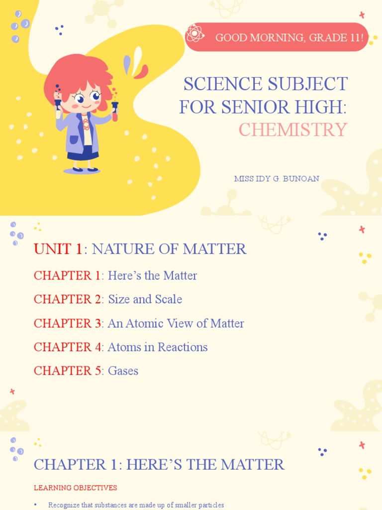 Science Subject For Senior High:: Chemistry | PDF | Matter | Mixture