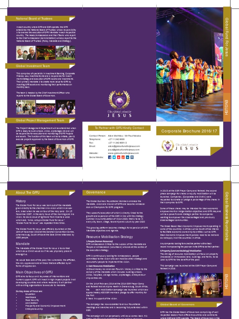 National Board of Trustees: Corporate Brochure 2016/17 | PDF | Poverty ...