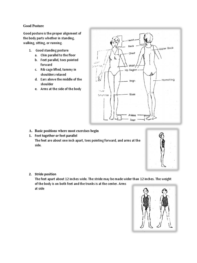 Good Posture Gymnastics | PDF | Foot | Hand