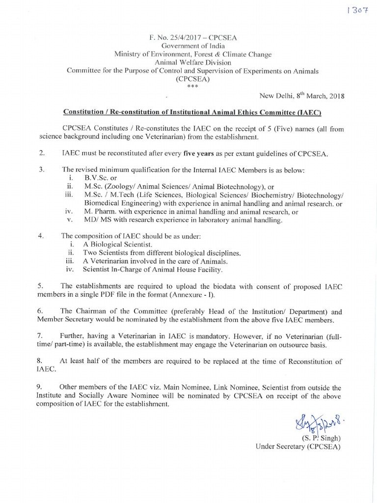 IAEC Constitution Guidelines | PDF