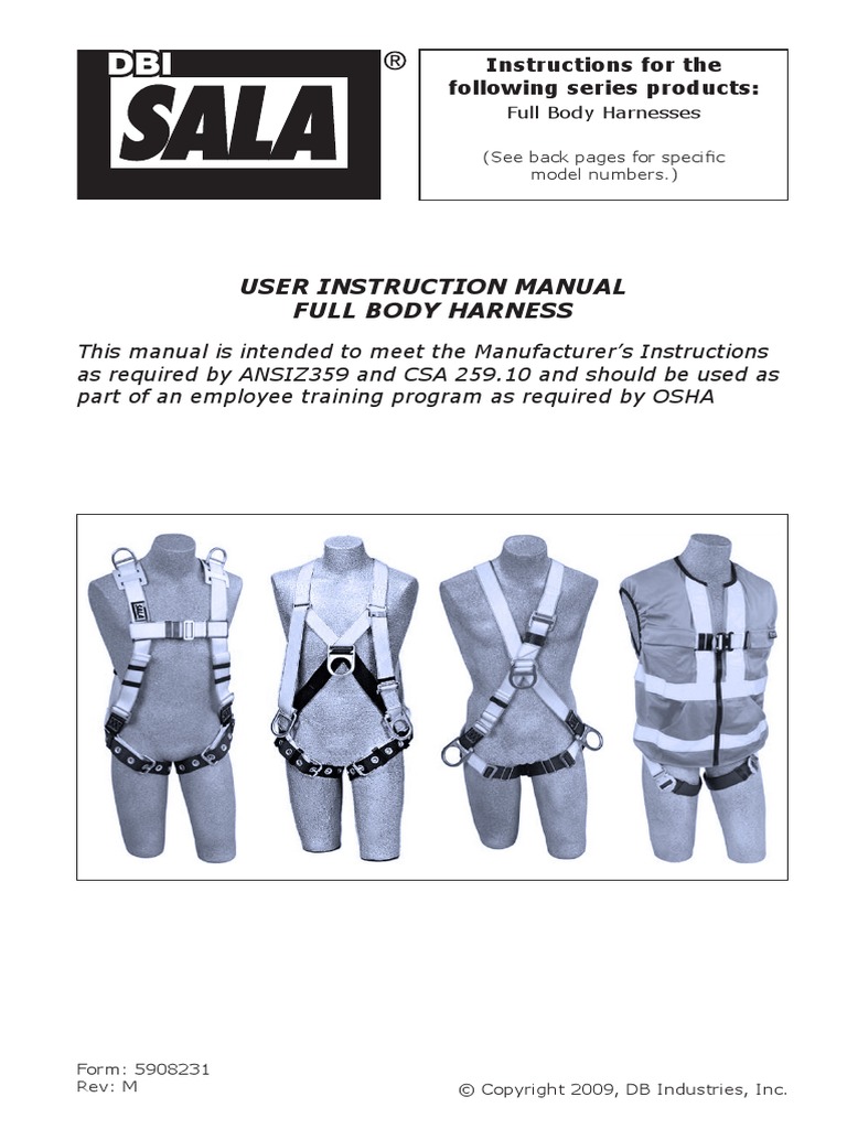 User Instruction Manual Full Body Harness | PDF