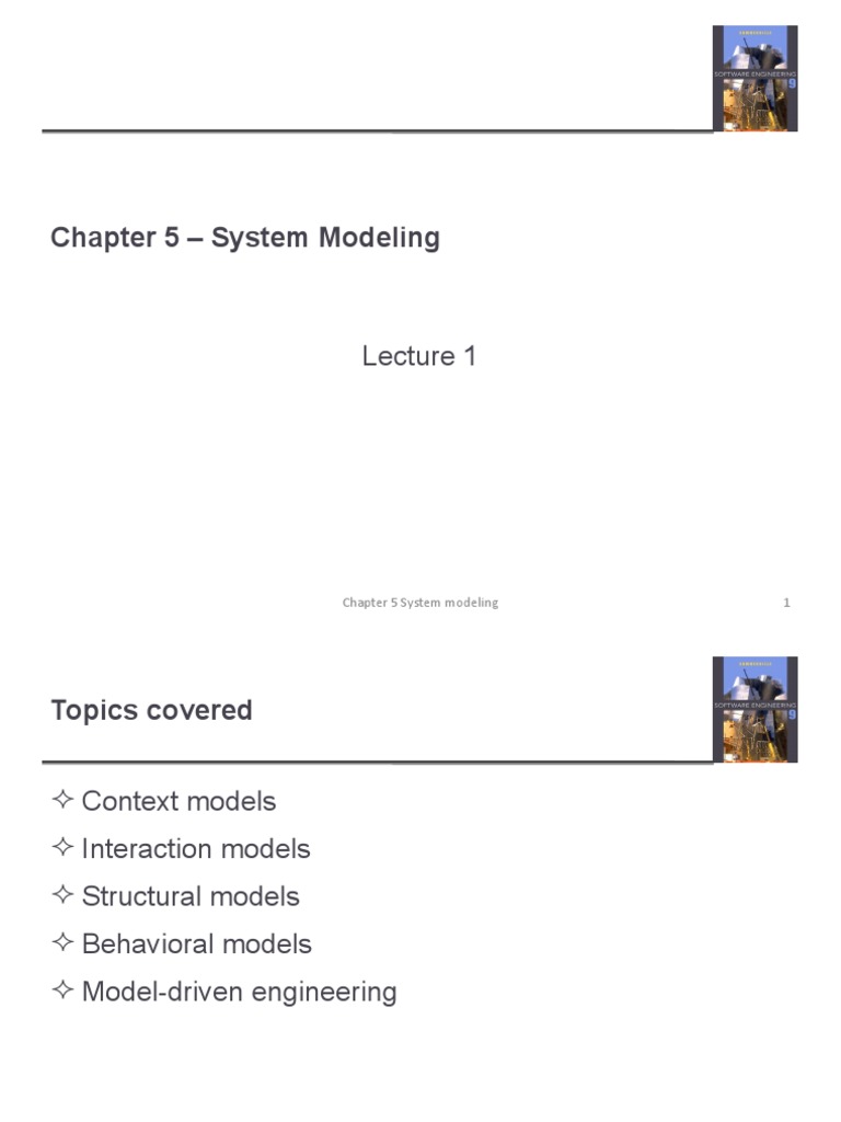 1 Chapter 5 System Modeling | PDF | Class (Computer Programming) | Use Case