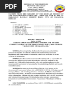 Bac Resolution of Creation of TWG - Cabangaran | PDF | Procurement | Governance