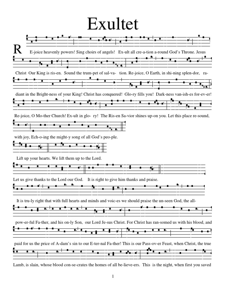 Microsoft Word - Exsultet Missal | PDF | Religious Behaviour And Experience | Religious Belief ...