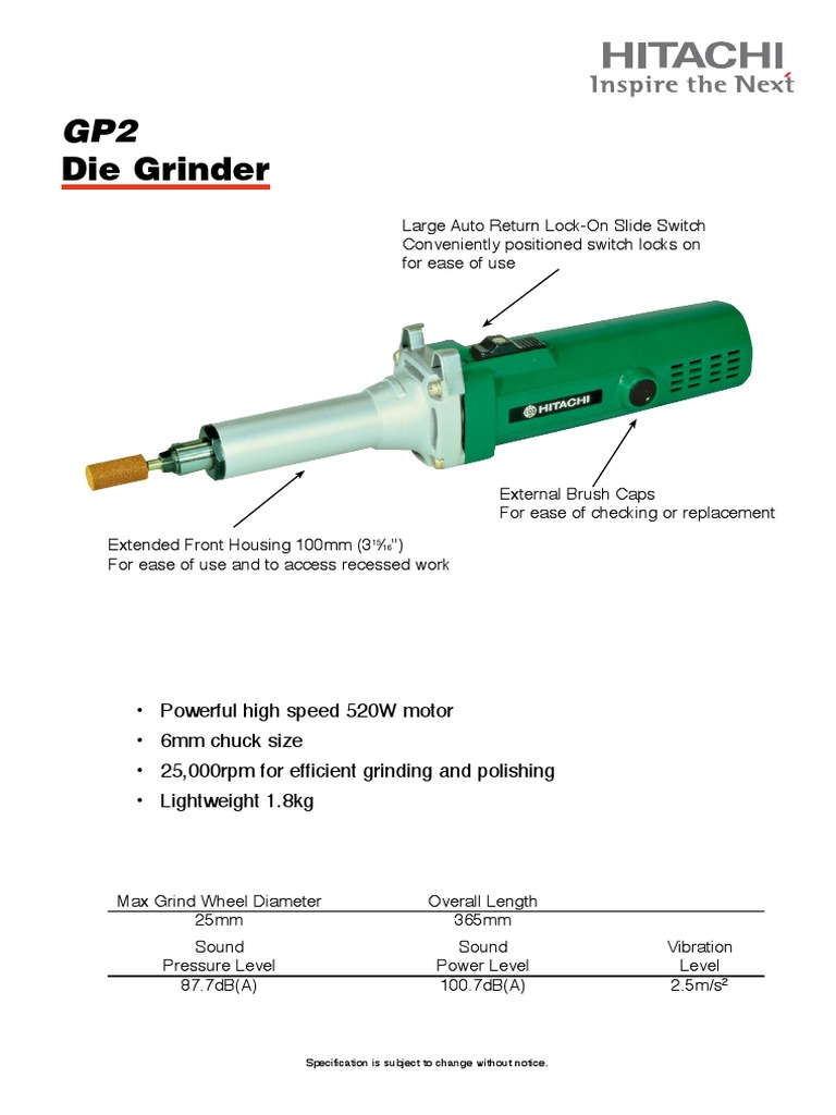 Biax Hitachi GP2 | PDF