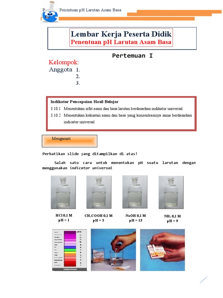 Penentuan pH Larutan Asam Basa | PDF | Memasak, Makanan, & Anggur