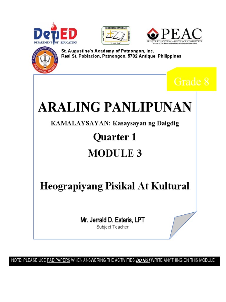 Module 3 in Ap 8 | PDF