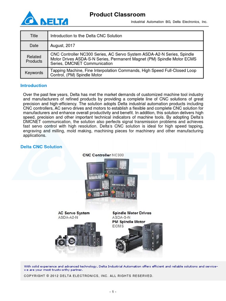 2017 08 Product Intro Cnc Solution En Pdf Numerical Control