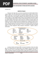 Language Varieties & Registers Guide | PDF | English Language | Dialect