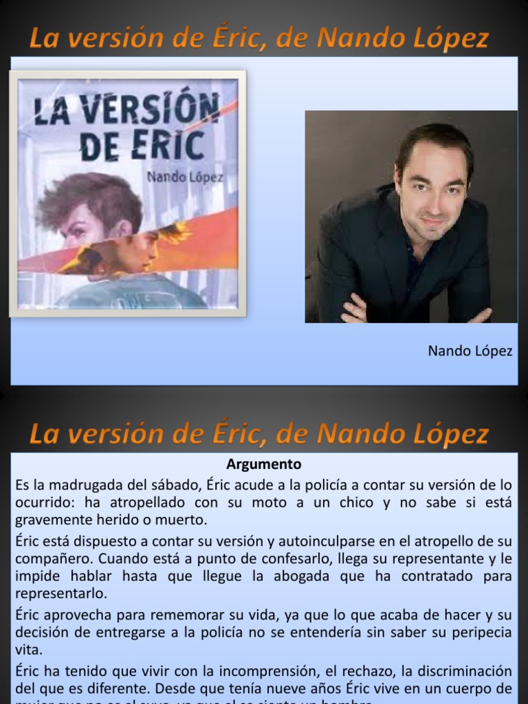 La Versión de Éric | PDF | Suicidio | Sufrimiento