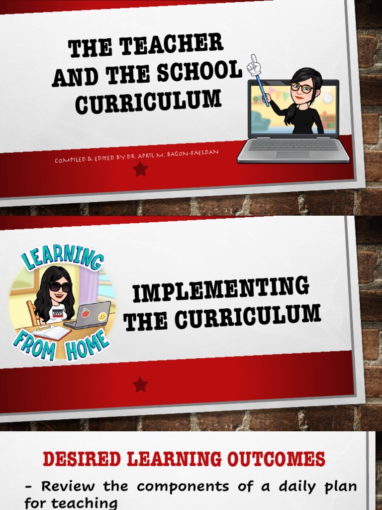 Implementing A Curriculum Daily in The Classrooms | PDF | Curriculum | Learning