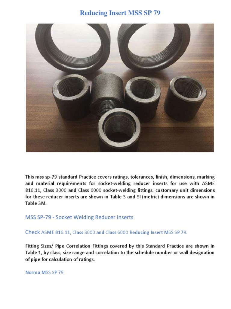 Mss SP 79 Fitting | PDF | Home Appliance | Chemical Engineering