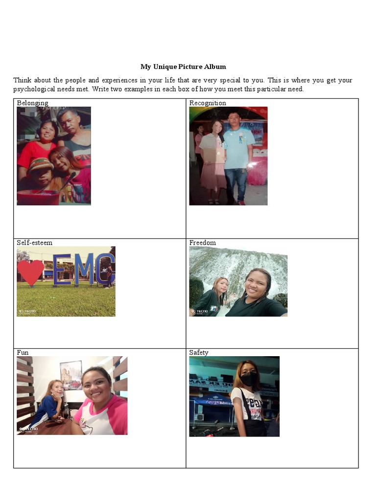 My Unique Picture Album | PDF