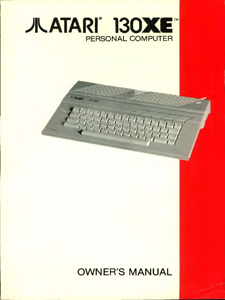 Atari 130XE Personal Computer Owner's Manual | PDF | Basic | Control Key
