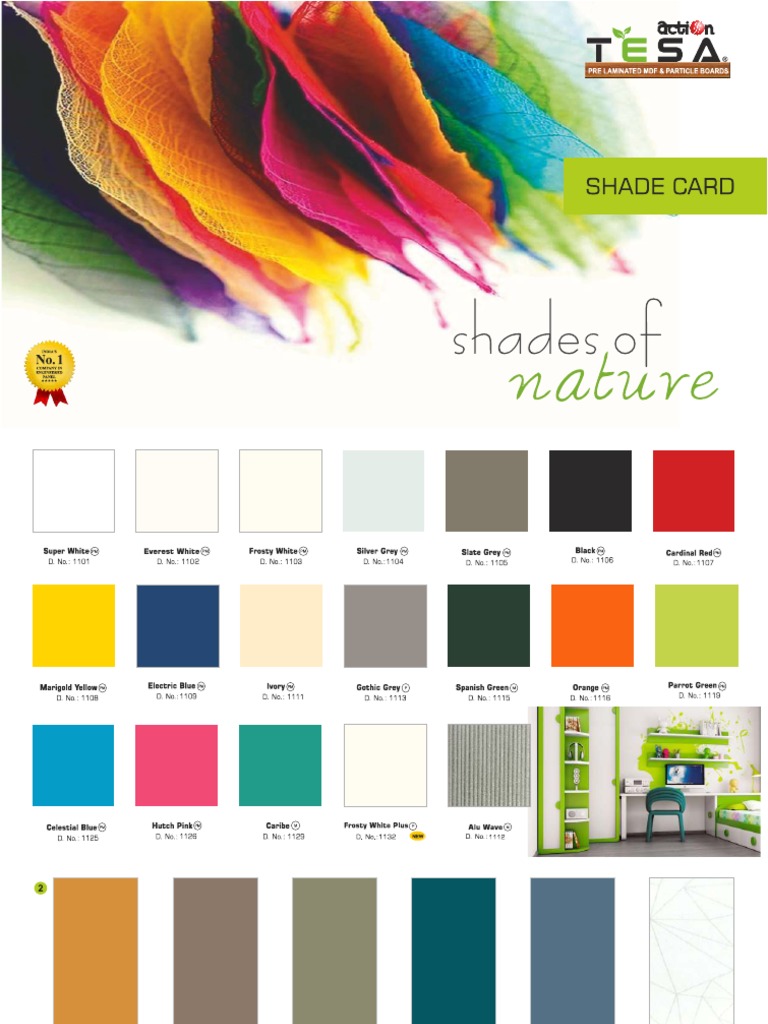 Pre Lam Shade Card PB MDF 1 | PDF