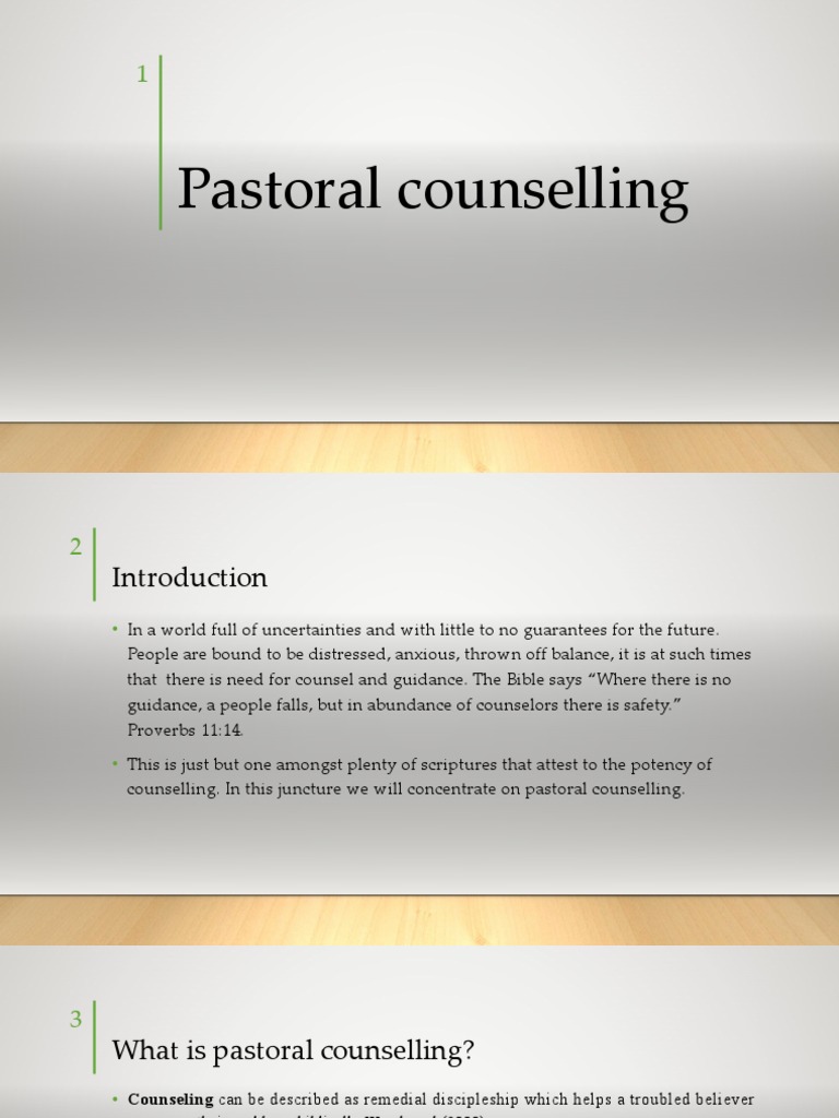 Pastoral Counselling | PDF | Psychotherapy | Psychology