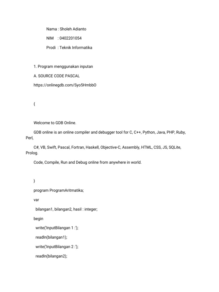 Alpro Tugas 13 | PDF | Computer Programming | Computing