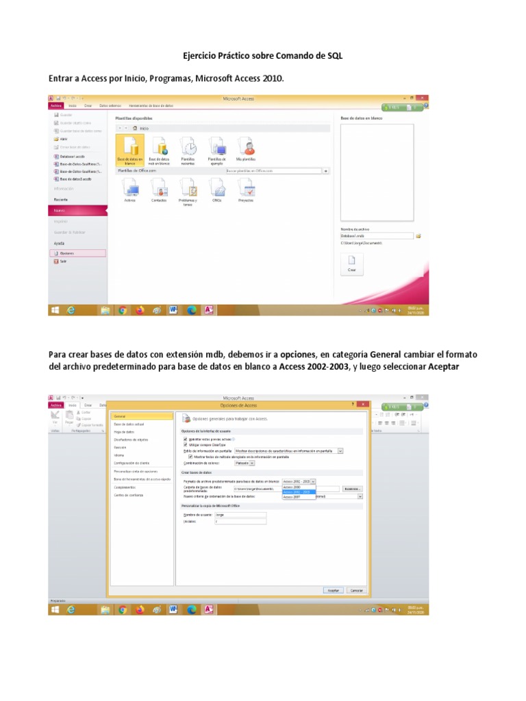Guía 4-Ejercicio de Comandos SQL | PDF | SQL | Software