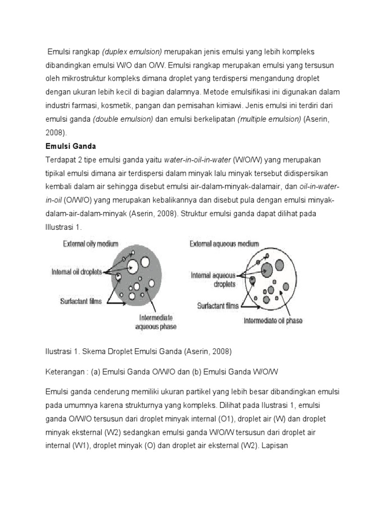Jenis Emulsi | PDF