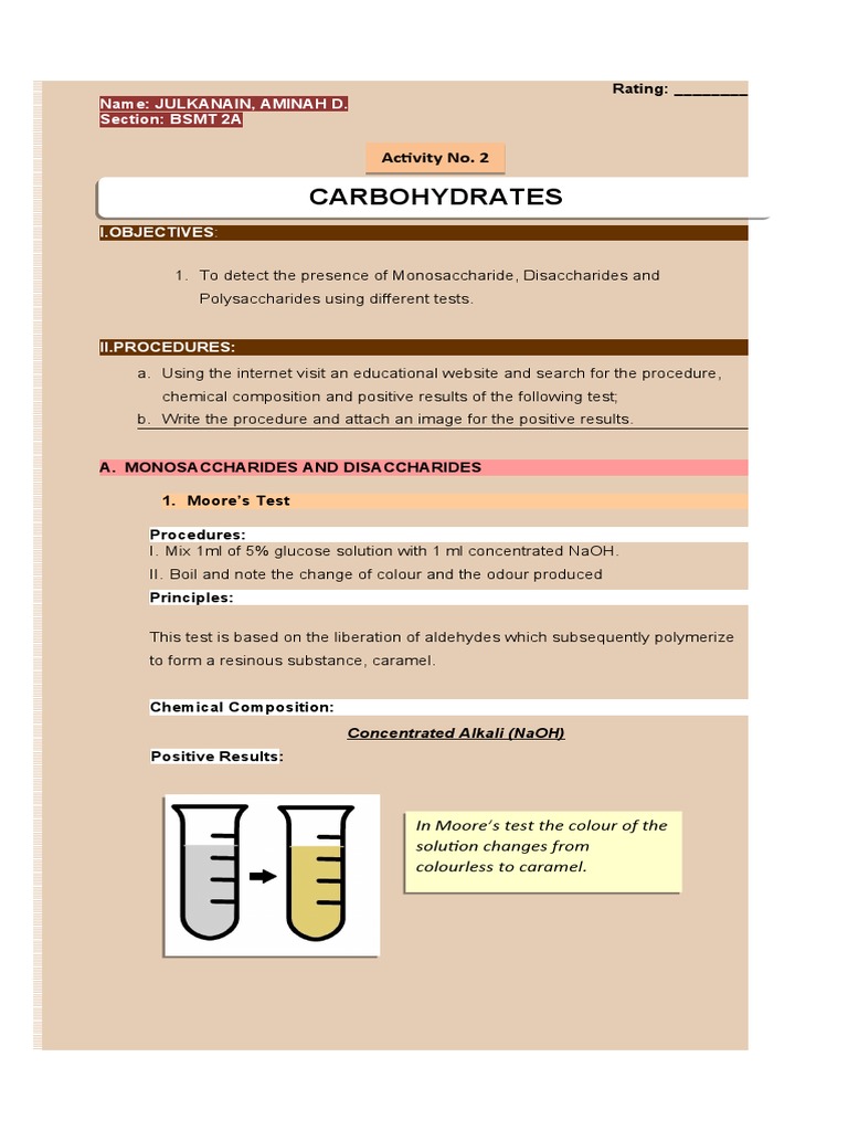 Carbohydrate Analysis: A Report on the Procedures and Results of ...
