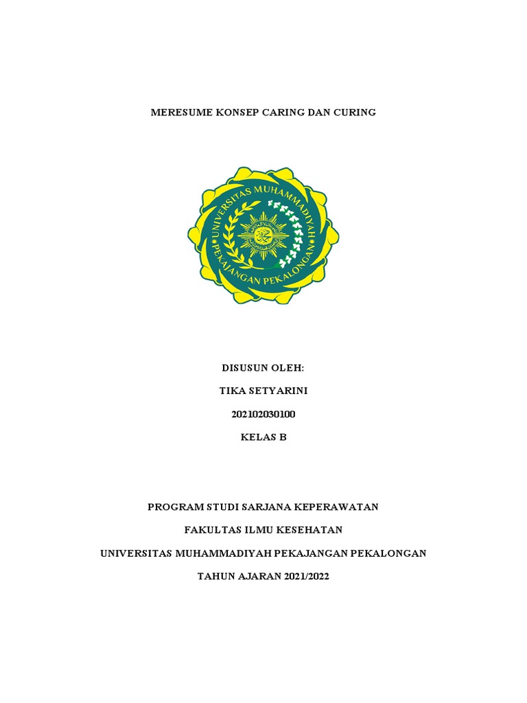 Meresume Konsep Caring Dan Curing | PDF