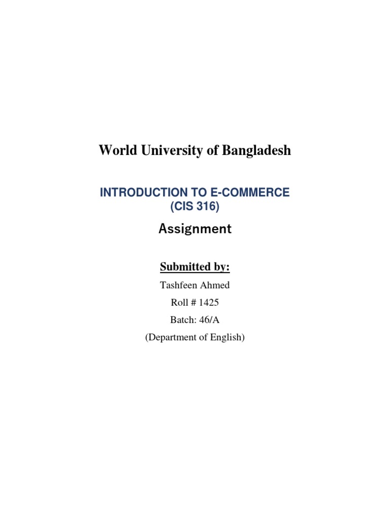 Assignment Cis Pdf Computer Network Internet