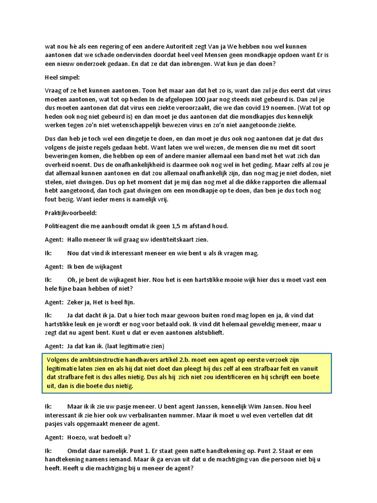 Voorbeeld Gesprek | PDF