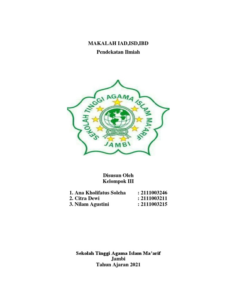 Makalah Iad, Isd, Ibd Pendekatan Ilmiah | PDF