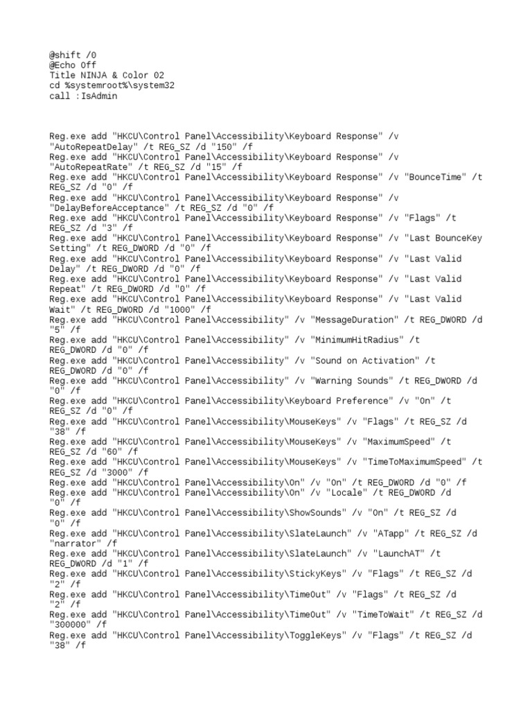 Regedit 4 | PDF | Windows Registry | Keyboard Shortcut