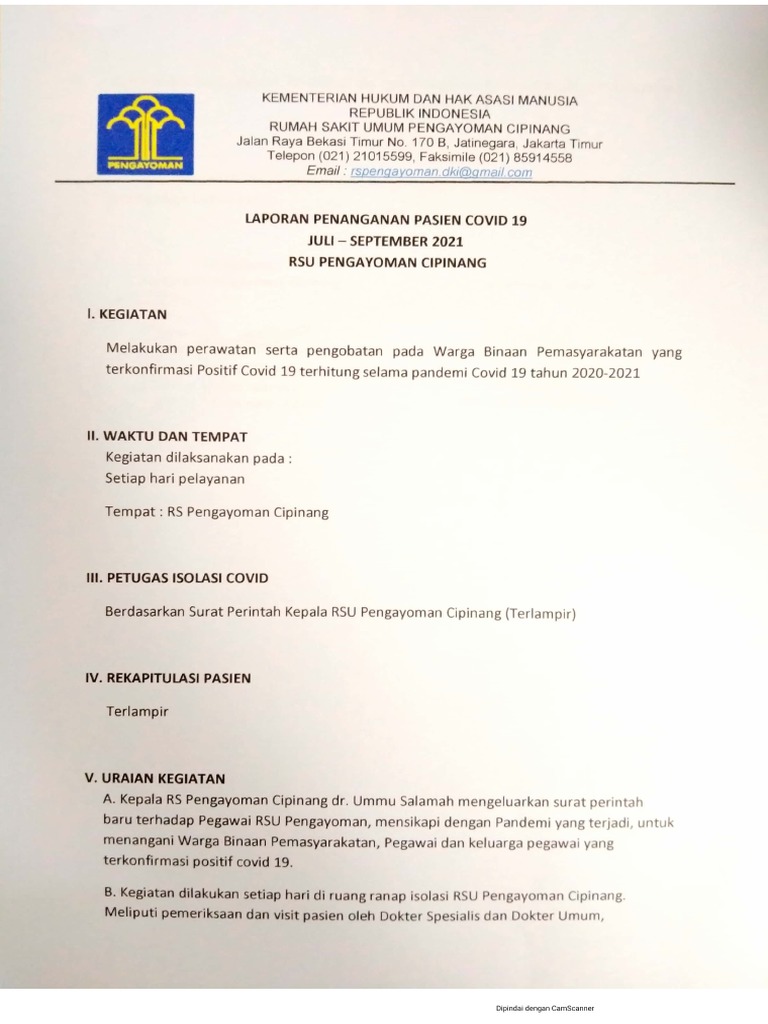 Lap Covid 3 BLN Juli SD Sept 21 | PDF