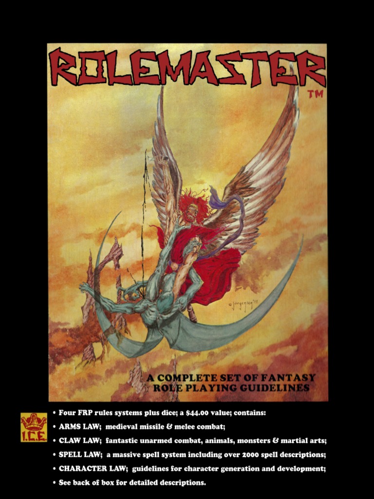 ICE 1000 RM1 Rolemaster Boxed Set (1982) | PDF | Armour