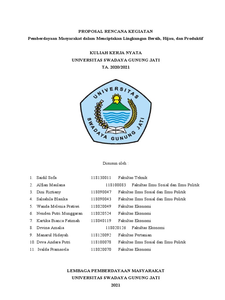 Proposal Rencana Kegiatan | PDF