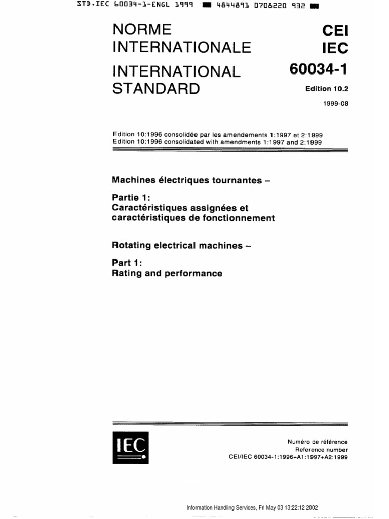 Iec 60034-1 | PDF