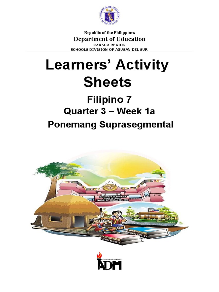 Learners' Activity Sheets: Filipino 7 | PDF | Human Communication ...