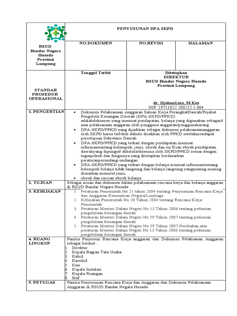 PANDUAN PELAKSANAAN DPA | PDF