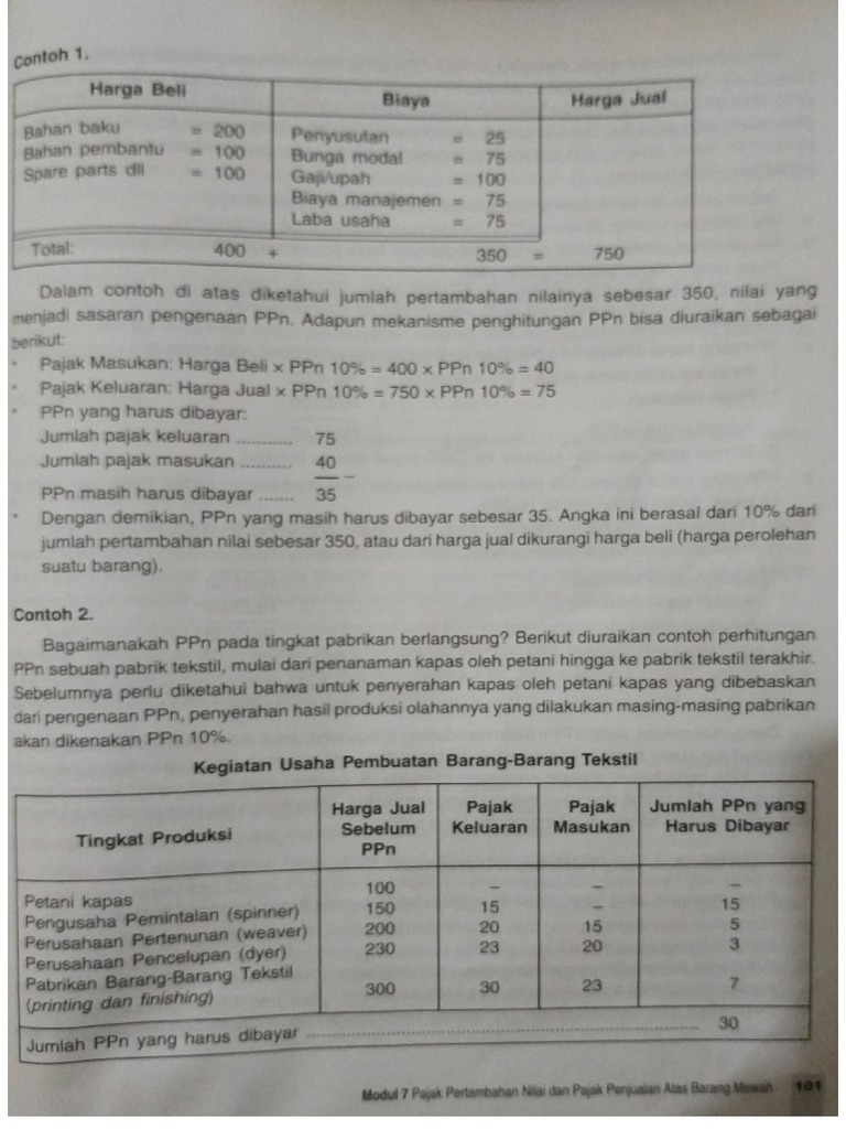 Contoh Perhitungan PPN | PDF
